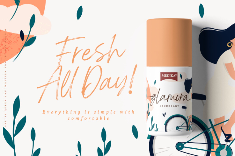 Pretty Queen - Beautiful Handwritten Script Font - Din Studio