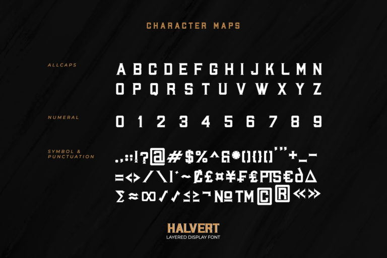 Halvert - Vintage Layered Serif Font - Din Studio