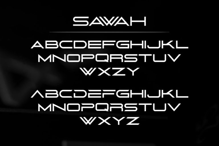 Sawah - Wide Sans Serif Display Font - Din Studio