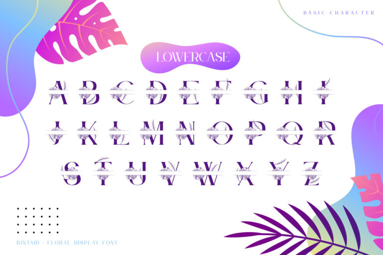 Bintari - Floral Display Font - Din Studio