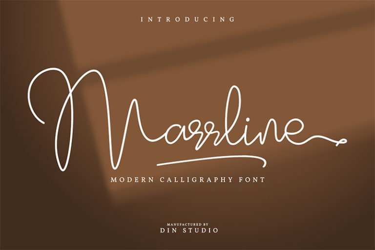 Marrline ǀ A Modern Calligraphy Font