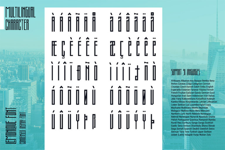 Lemonlove ǀ A Condensed Display Font