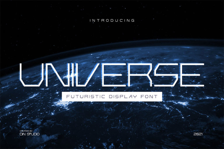 Universe ǀ Futuristic Display Font