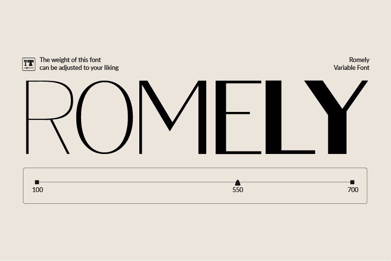 Romely Font Family ǀ A Sans Serif Font Family