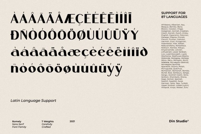 Romely Font Family ǀ A Sans Serif Font Family