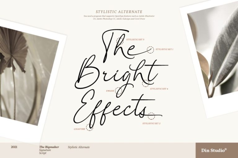 The Bigmaker ǀ A Signature Font