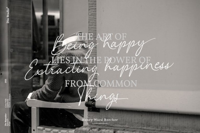 The Bigmaker ǀ A Signature Font