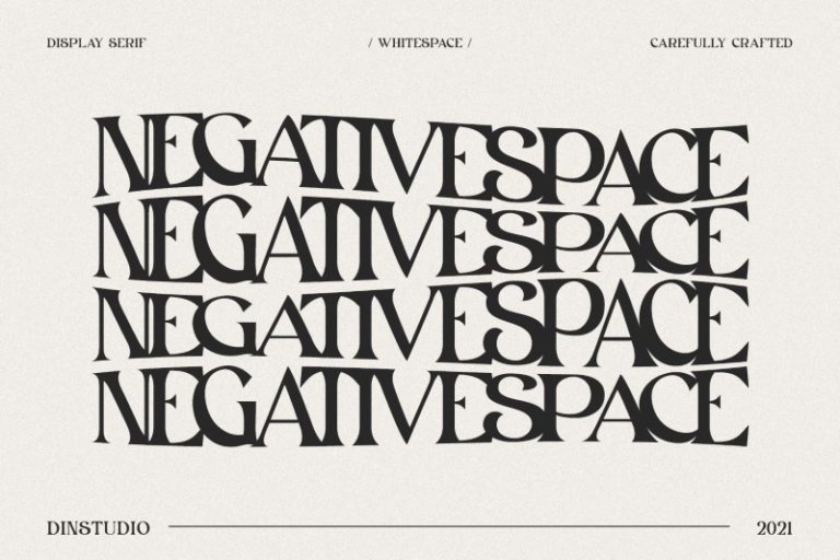 White Space ǀ Display Serif Font
