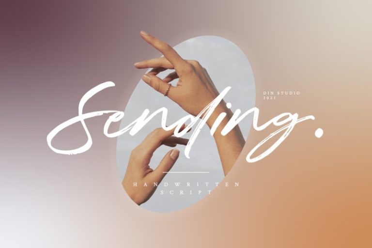 Sending Font ǀ Amazing Handwritten Script Font