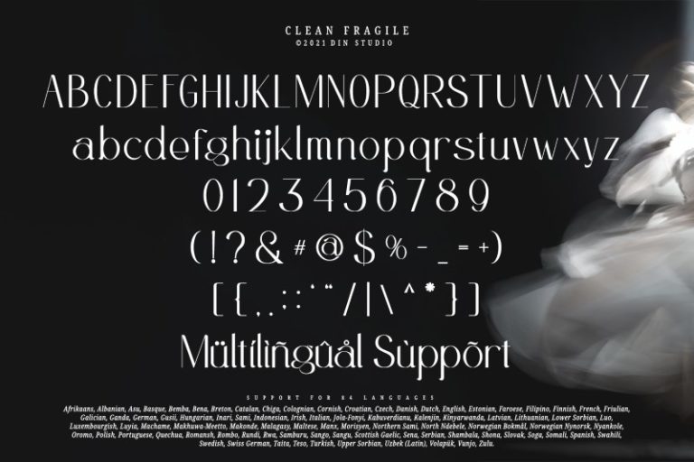 Clean Fragile Font ǀ A New Sans Serif Font