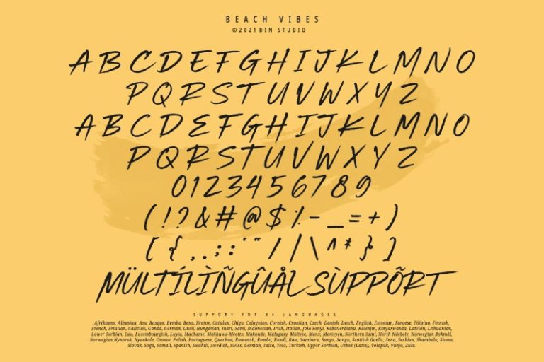 Beach Vibes ǀ Display Brush Typeface