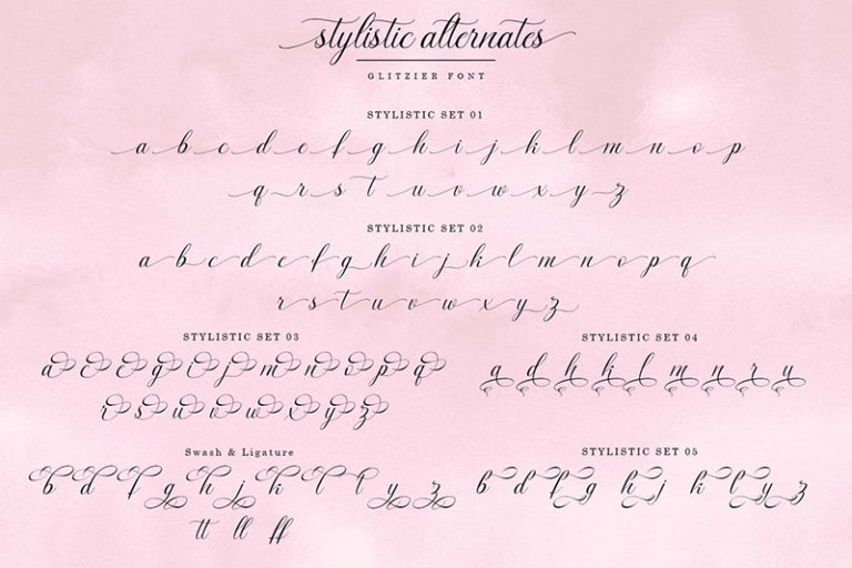 Glitzier ǀ Handwritten Font