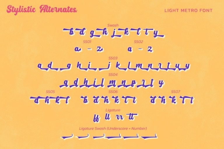 Light Metro ǀ Script Font