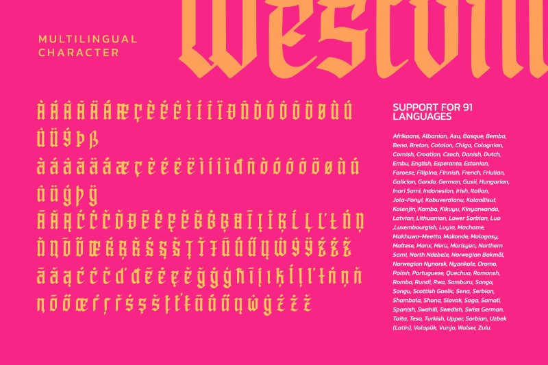 Westville ǀ Blackletter Font