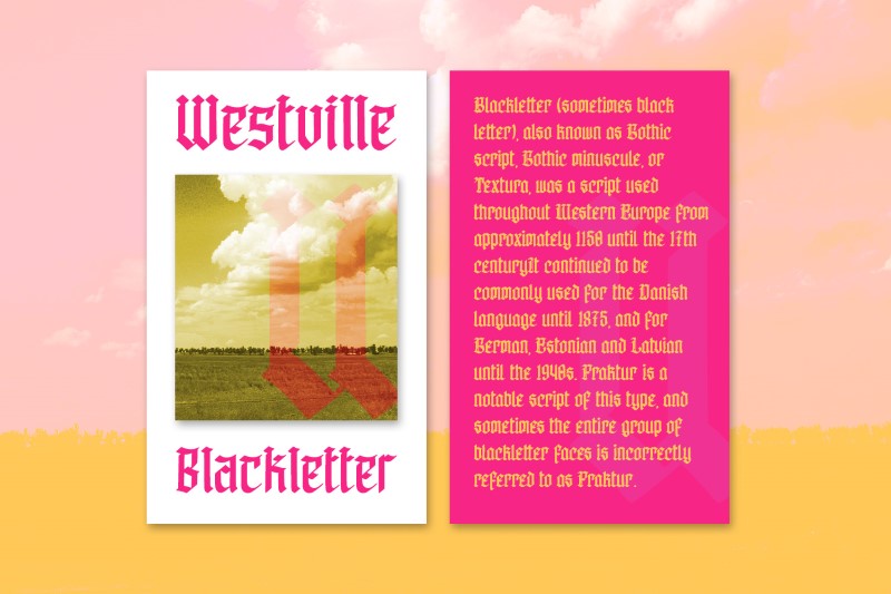 Westville ǀ Blackletter Font