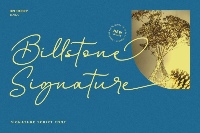 Billstone Signature ǀ Script Font