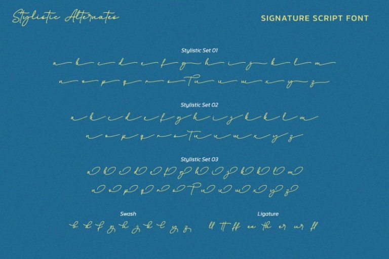 Billstone Signature ǀ Script Font