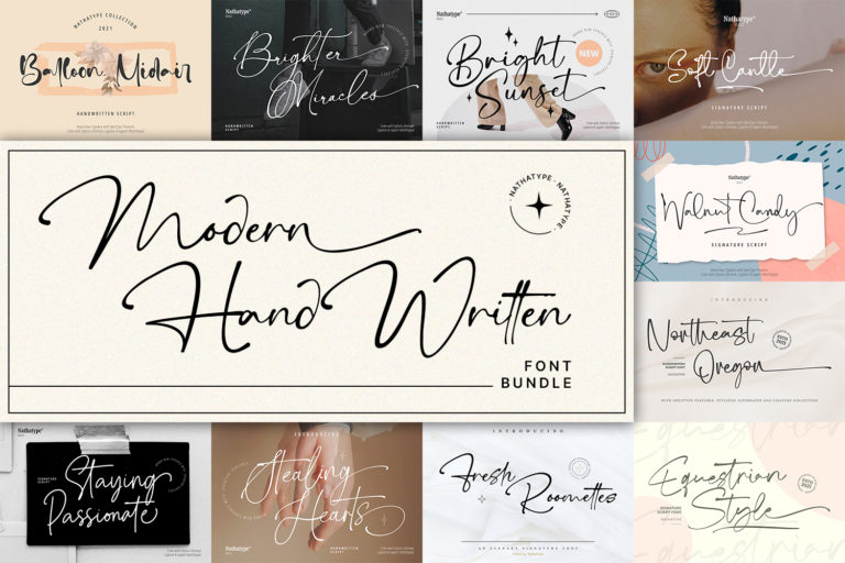 Modern Handwritten Font Bundle | Bundle Font