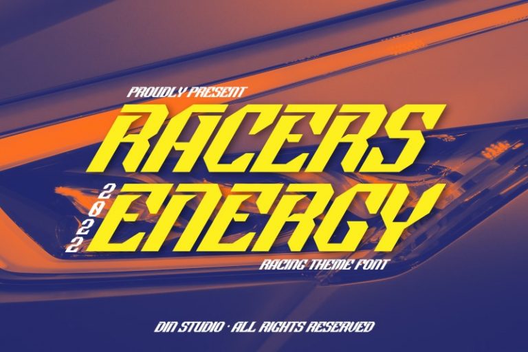Racers Energy ǀ Display Font