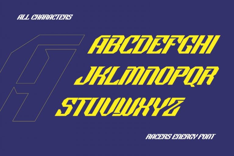 Racers Energy ǀ Display Font