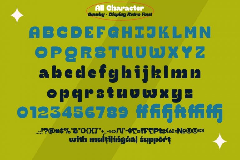 Gamby ǀ Display Font