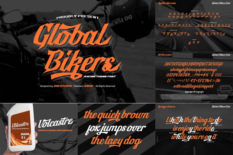 Racing Font Bunde | Bundle Font
