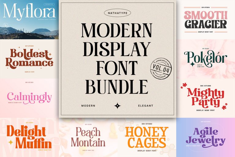 Modern Display Font Bundle 4 | Bundle Font