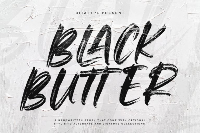 Black Butter ǀ Script Font