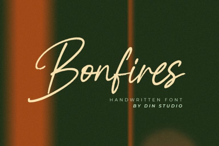 Bonfires ǀ Handwritten Font