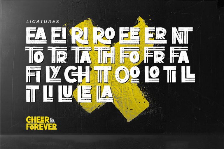 Cheer Forever ǀ Sans Serif Brush Font