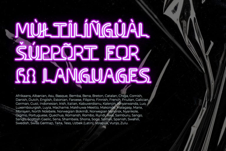 Connected Neon ǀ Neon Font