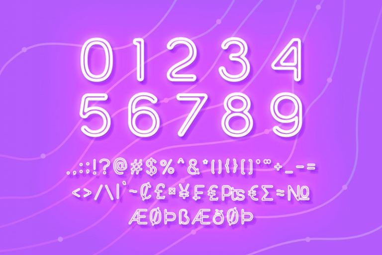 Neonline ǀ Neon Font