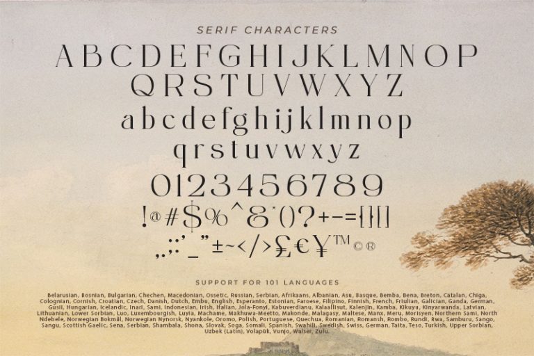 Sunset Imaginary ǀ Serif Script Font Duo