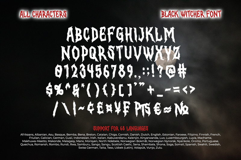Black Witcher | Horror Font