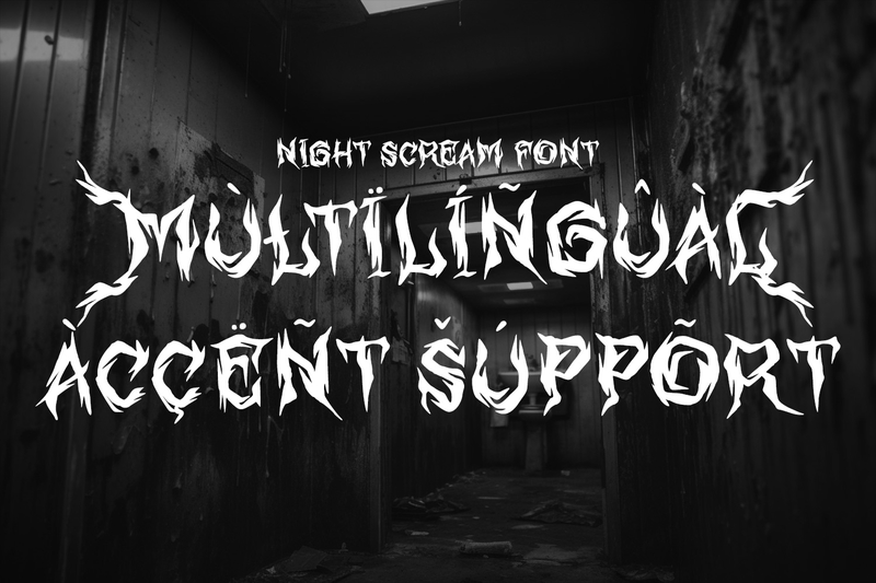 Night Scream | Horror Font