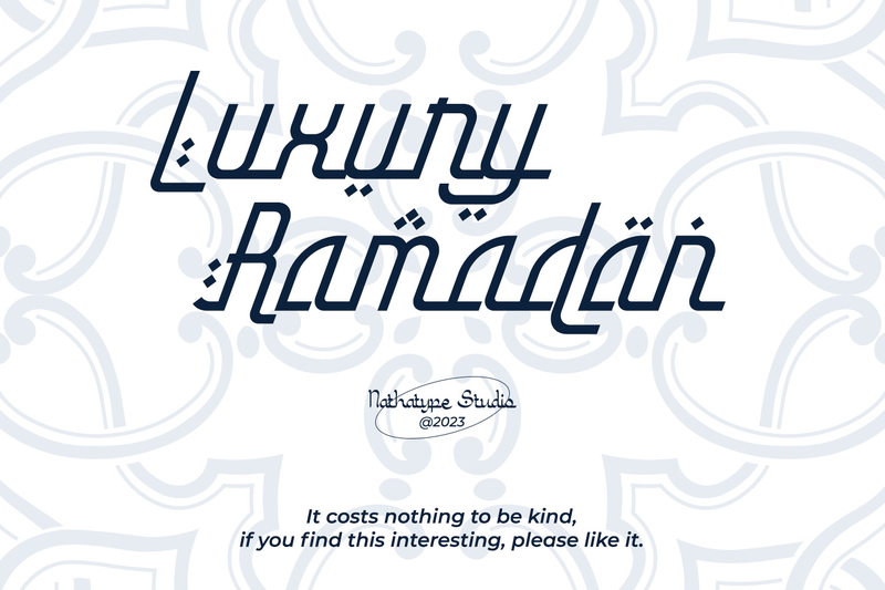 Luxury Ramadan | Display Font