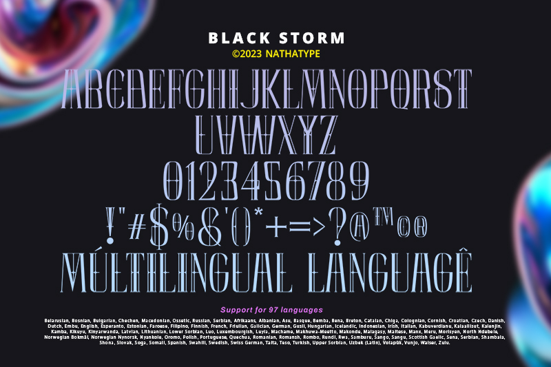 Black Storm | Display Serif Font