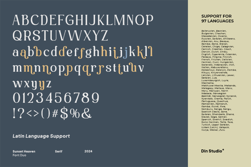 Sunset Heaven | Serif Script Font Duo