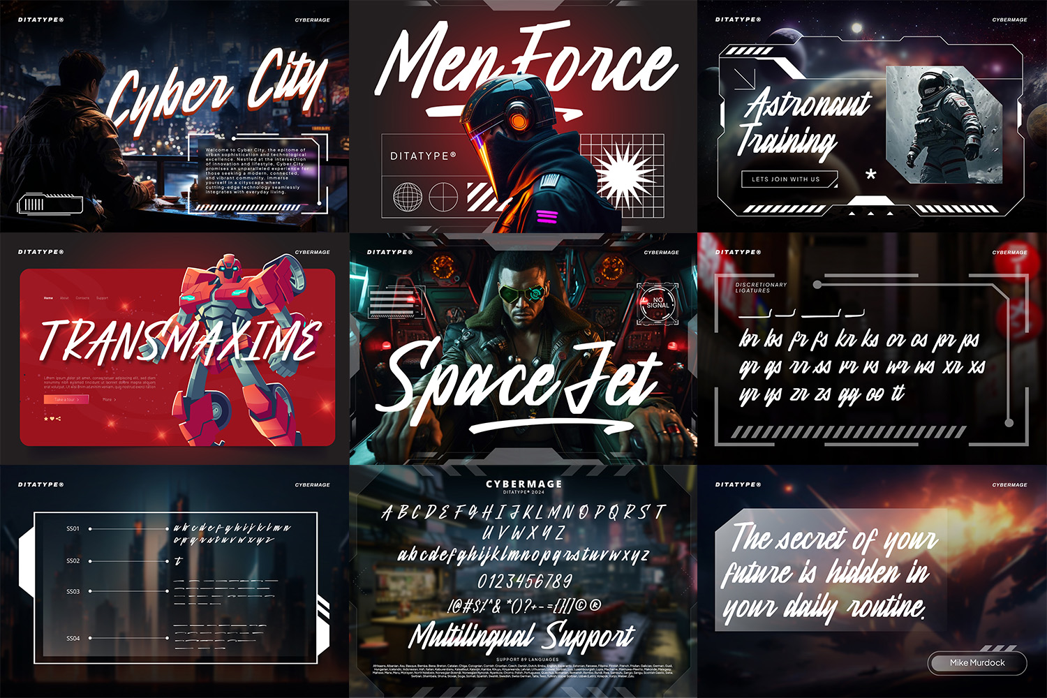 Cyberpunk Font Bundle | Bundle Font