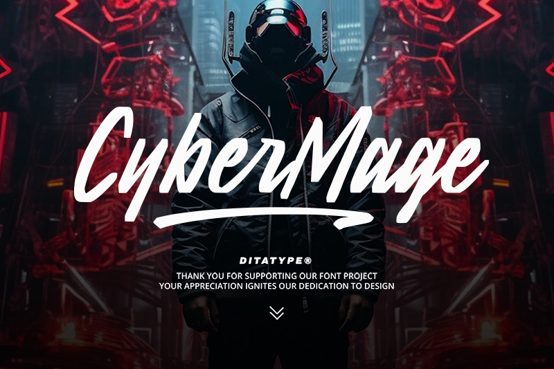 Cyber Mage | Script Font