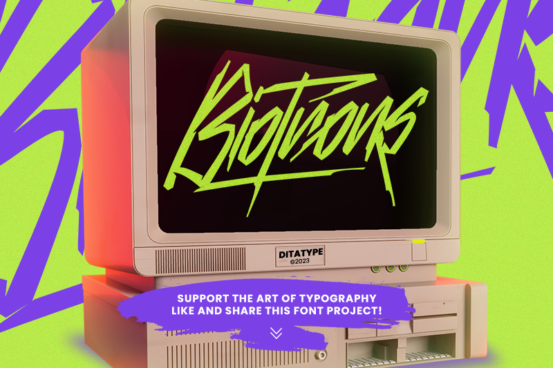 Biotrons | Display Serif Font