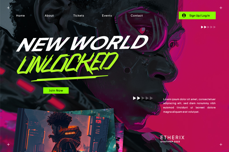 Etherix | Display Font