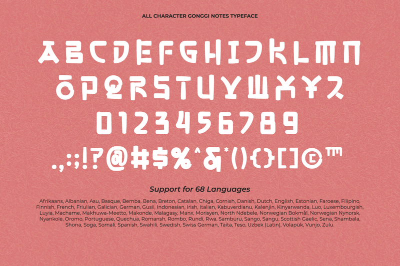 Gonggi Notes | Display Font