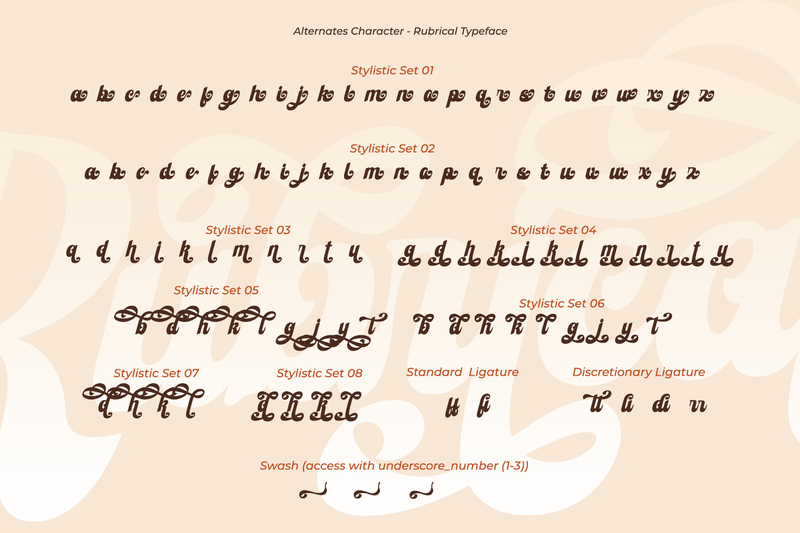 Rubrical | Script Font