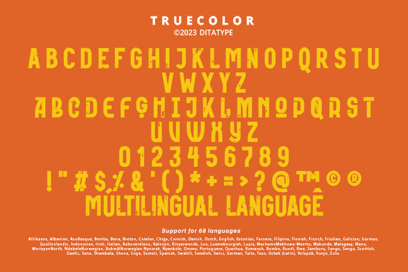Truecolor | Bold Brush Font