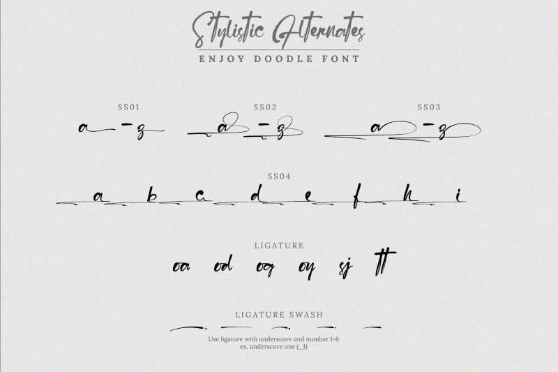 Enjoy Doodle | Handwritten Font