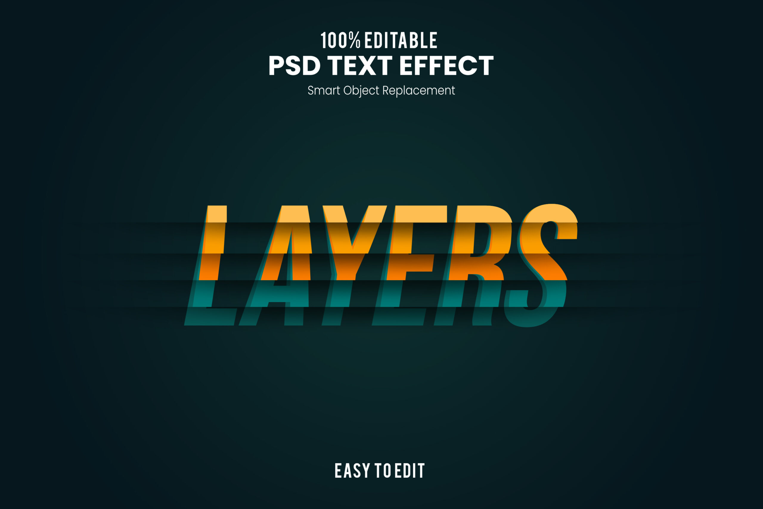 Layers 3d Text Effect Psd Din Studio