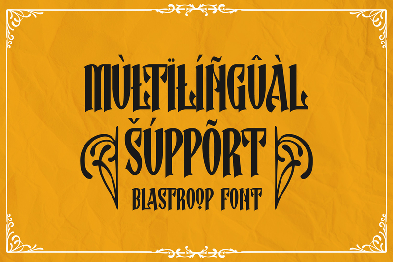 Blastroop | Vintage Font