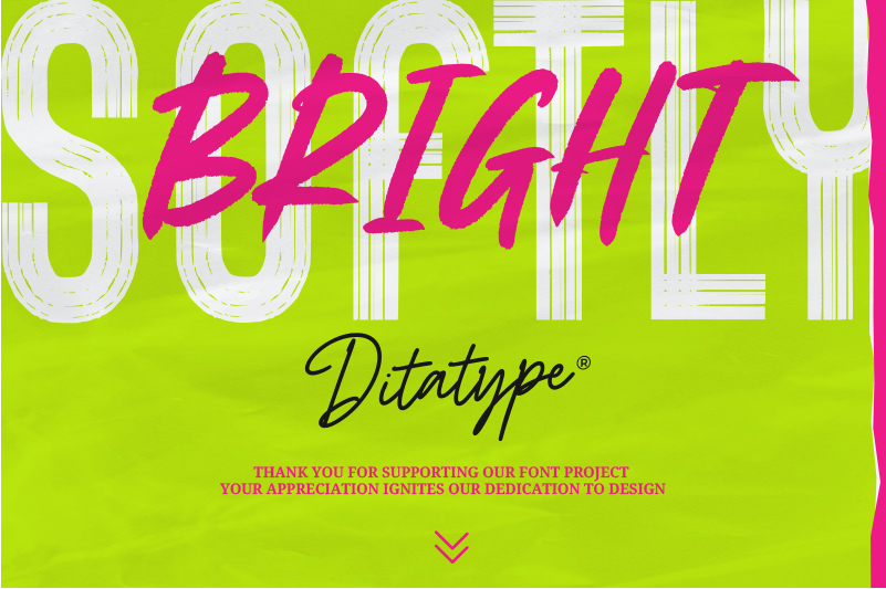 Softly Bright | Brush Sans Serif Font