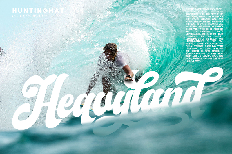 Huntinghat | Script Font